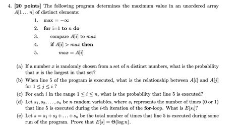 Solved Points The Following Program Determines The Chegg