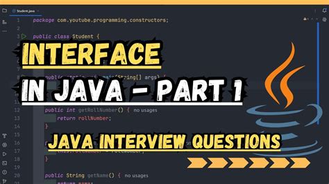 Interfaces In Java Java Interview Questions Part 1 Youtube