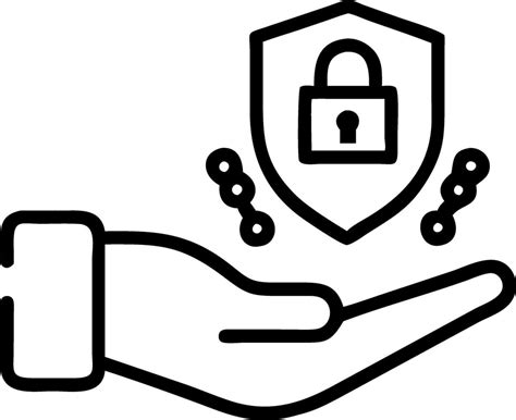 A Hand Holds A Floating Shield With Padlock Icons Symbolizing Data