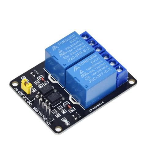 Модуль реле 2 канала для Arduino Nodemcu Stm32 управление 5v купить с доставкой по выгодным