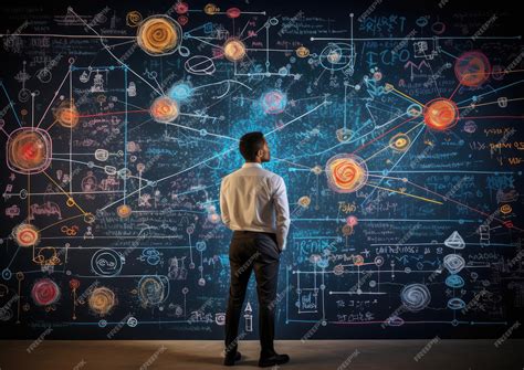 Premium Ai Image A Highangle Shot Of An Inventor Standing In Front Of