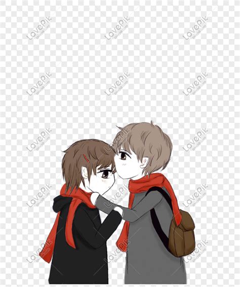Valentines Day Hand Drawn Couple Illustration Valentine Hand Drawn