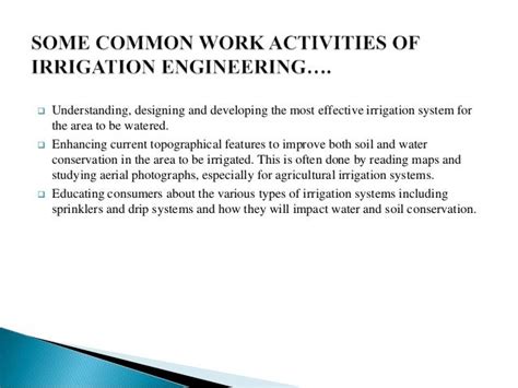Scope Of Irrigation Engg