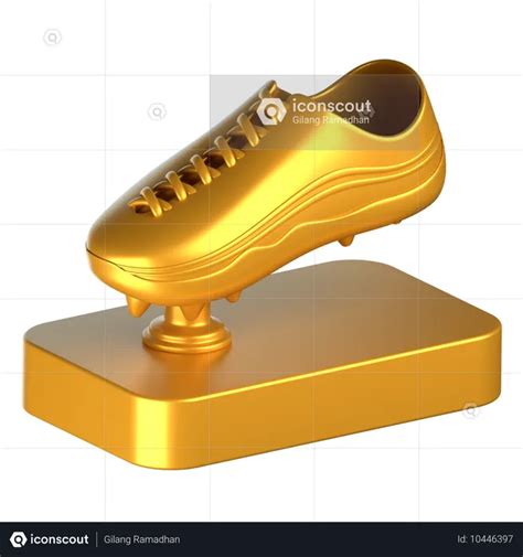Golden Boot Trophy 3d Icon Free Download Sports And Games 3d Icons