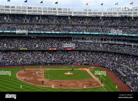 Yankee Stadium During The Mlb Professional Baseball Game Between The Cleveland Guardians And The