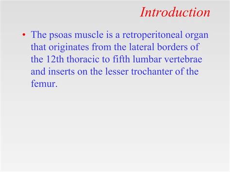Psoas Abscess Pptx