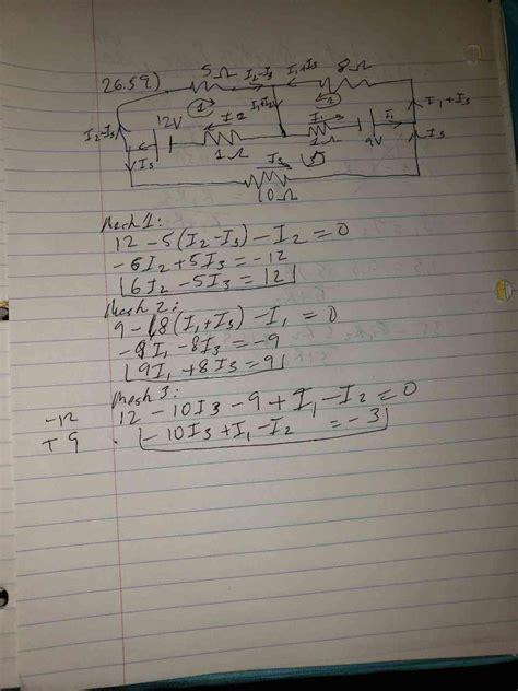 Solved Calculate The Three Currents I1i2 And I3