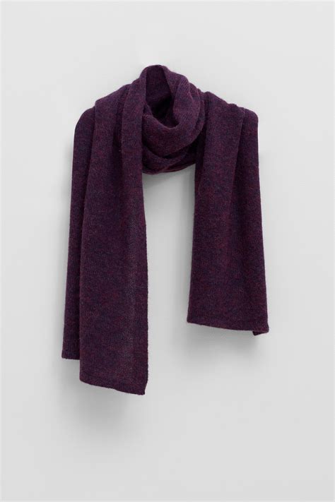 Agna Wool Blend Knitted Scarf Elk Au