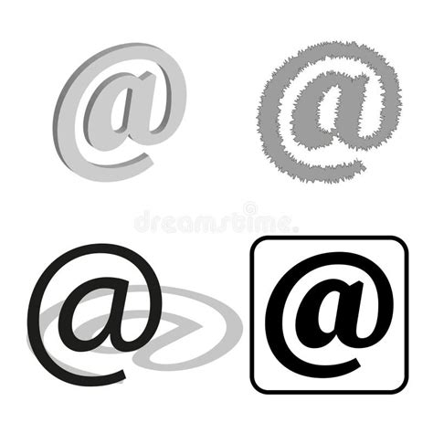 Email Symbol Icons Different Styles Vector Graphic Communication Element Stock Illustration