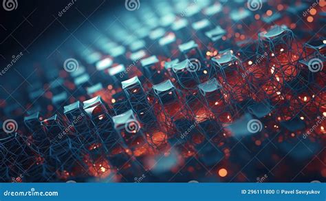 Design Voxel Nano Structure Stock Illustration Illustration Of Cyberspace Micro 296111800