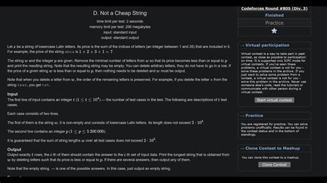 Codeforces Div Problem D Not A Cheap String YouTube