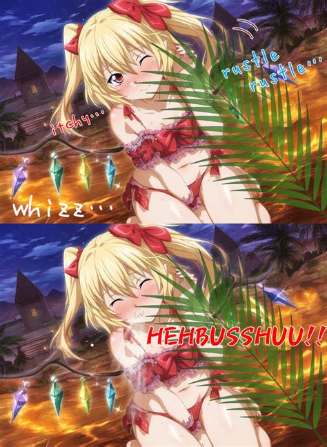 Touhou Flandre Sneeze In The Tropics By Fts Sneeze On Deviantart