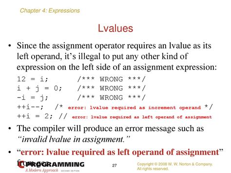 Expressions Chapter Copyright W W Norton Company Ppt