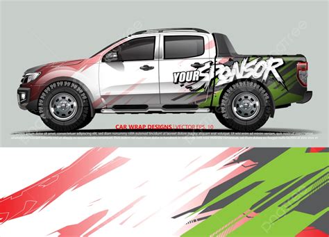 Car Wrap Decal Design Vector Abstract Graphics Sticker Png And