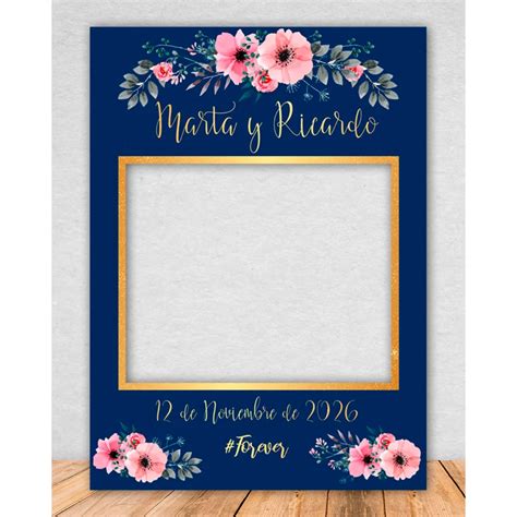 Photocall Boda Blueandgold Detalles Y Complementos