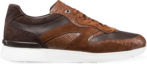 Stefano Ricci Crocodile Suede And Calfskin Leather Sneakers Shopstyle