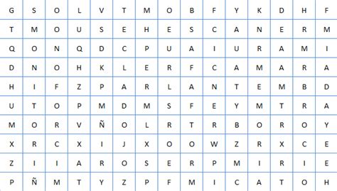Crucigramas de computación para niños Imagui