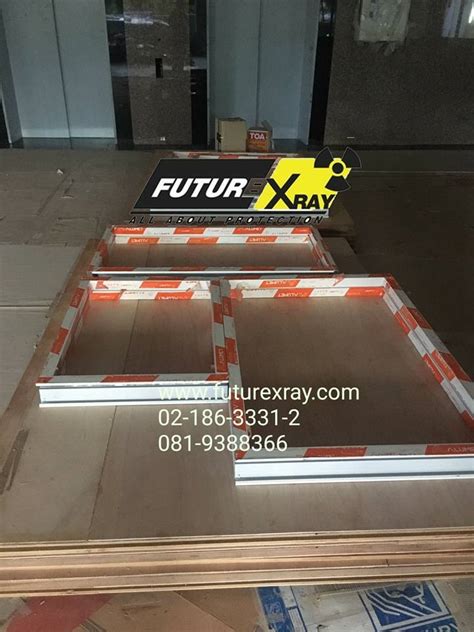 งานเตรียมความพร้อม ติดตั้ง ชุด ประตู กันรังสี Xray กระจกกันรังสี Xray โรงพยาบาลพระปกเกล้า