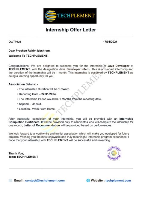 Techplement Javadevelopment Javainternship Javaintern Prachee Meshram