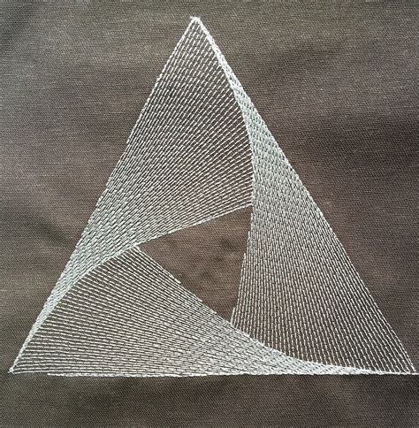 Triangle Embroidery Design Triangle Machine Embroidery Etsy