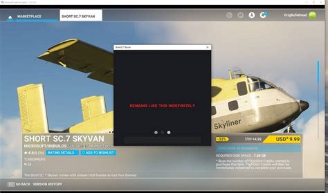 Marketplace Purchase Gets Stuck Miscellaneous Microsoft Flight