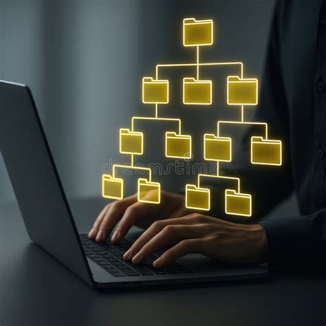 Data Organization And Folder Structure Management Concept Stock