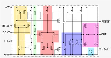 Download C555 Internal Circuit 555 Internal Schematic Of Cmos Version