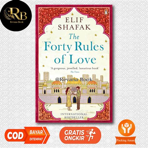 Jual The Forty Rules Of Love By Elif Shafak English Version Shopee