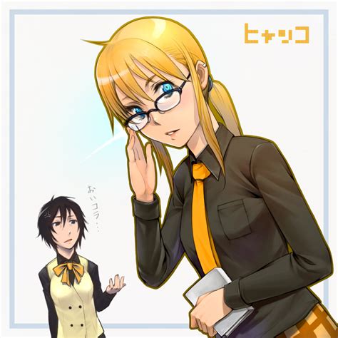 Kageyama Torako And Kazamatsuri Touma Hyakko Drawn By Take9999 Danbooru