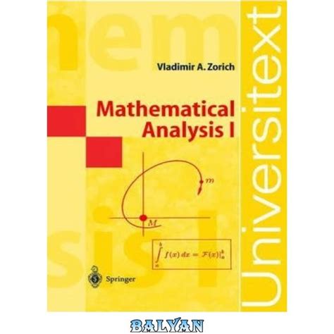 خرید و قیمت دانلود کتاب Mathematical Analysis 1 ترب