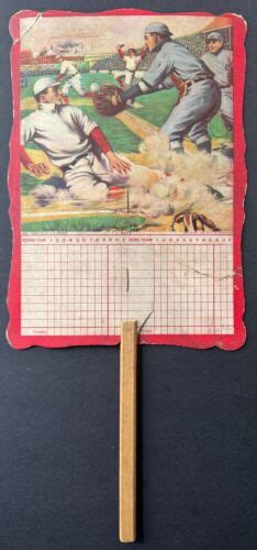1911 Vintage Promotional Baseball Scorecard Mlb Advertisement Home