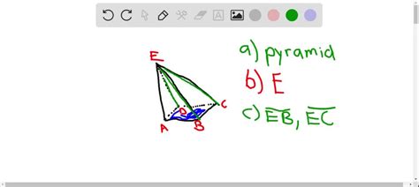 Solved In The Solid Shown Base A B C D Is A Square A Is The Solid A