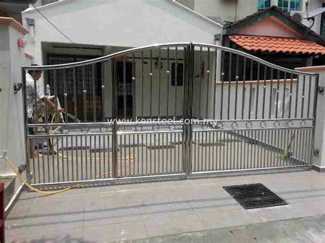 Stainless Steel Main Gate 10 Stainless Steel Main Gate Seri Kembangan
