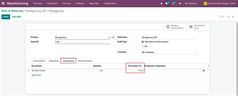 Cost Share Functionality In Odoo 15 Manufacturing Module