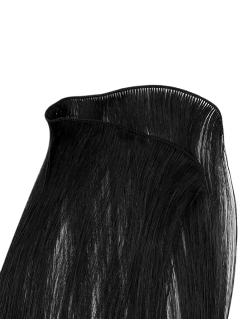 Black 150 200gm Hand Tied Weft Hair For Parlour Personal Style