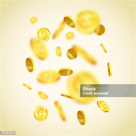 벡터 골드 동전입니다 3d 배경입니다 돈벌이에 대한 스톡 벡터 아트 및 기타 이미지 돈벌이 비 1위 Istock