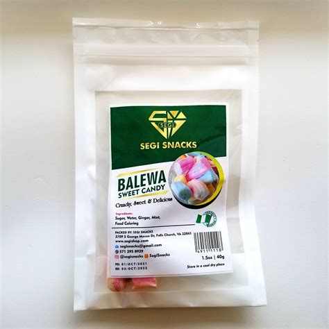 Balewa Sweet Candy 40g Etsy