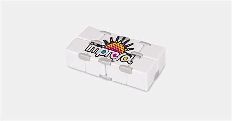 White Infinite Cube Full Color With Your Logo Minithrowballs