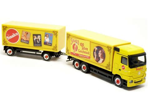 Herpa Herpa 451642 Mercedes Benz Actros L 02 Box Remorque Sinalco