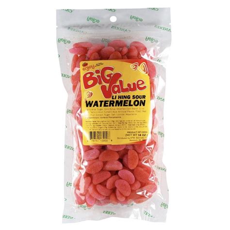 Enjoy Li Hing Mui Sour Watermelon Snacks 16 Oz