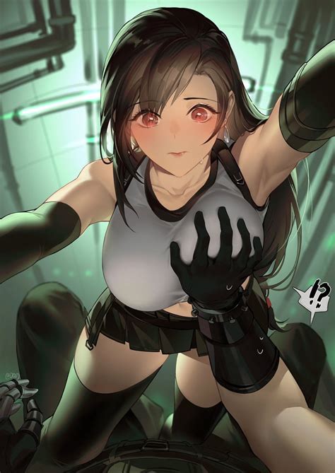 Tifa Lockhart And Cloud Strife Final Fantasy And More Drawn By Duoj