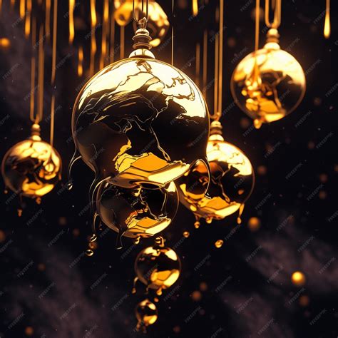premium photo 3d gold defect mathematical pattern and luxury view ai