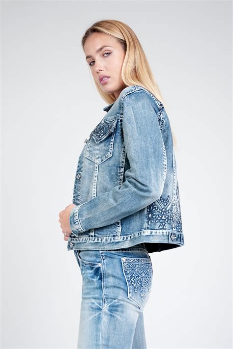 Embroidered Denim Jackets Grace In La