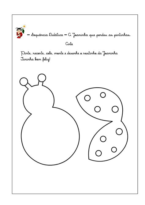 Sequência didática A joaninha que perdeu as pintinhas Ducarmo Paes