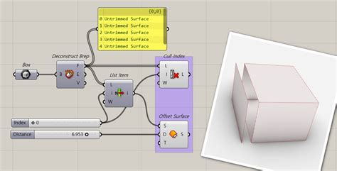 [grasshopper] offset surface from brep polysurface cube grasshopper