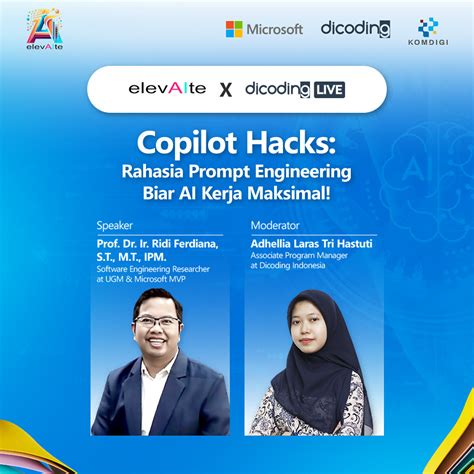 Elevaite X Dicoding Live 2 Copilot Hacks Rahasia Prompt Engineering