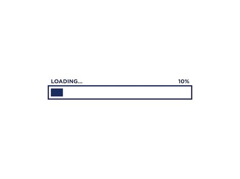 Premium Vector Loading Progress Bar Icon Vector Template