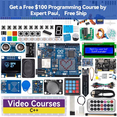 Sunfounder Elite Explorer Kit With Original Arduino Uno R4 Wifi Rohs