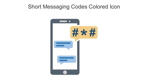 Short Messaging Codes Colored Icon In Powerpoint Pptx Png And Editable Eps Format PPT Slide