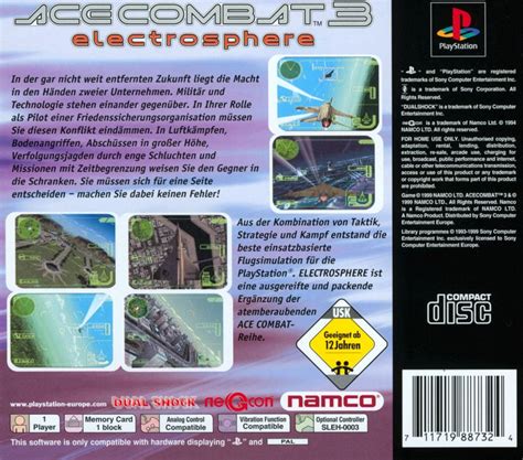 Ace Combat 3 Electrosphere 1999 Playstation Box Cover Art Mobygames